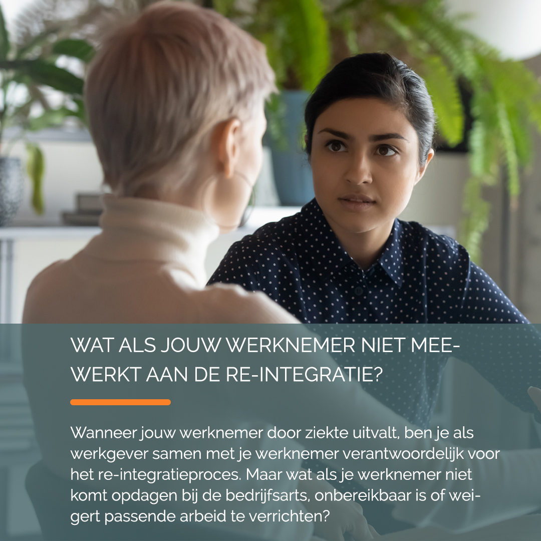 Werknemer werkt niet mee aan re-integratie | Stappenplan | RWV Advocaten